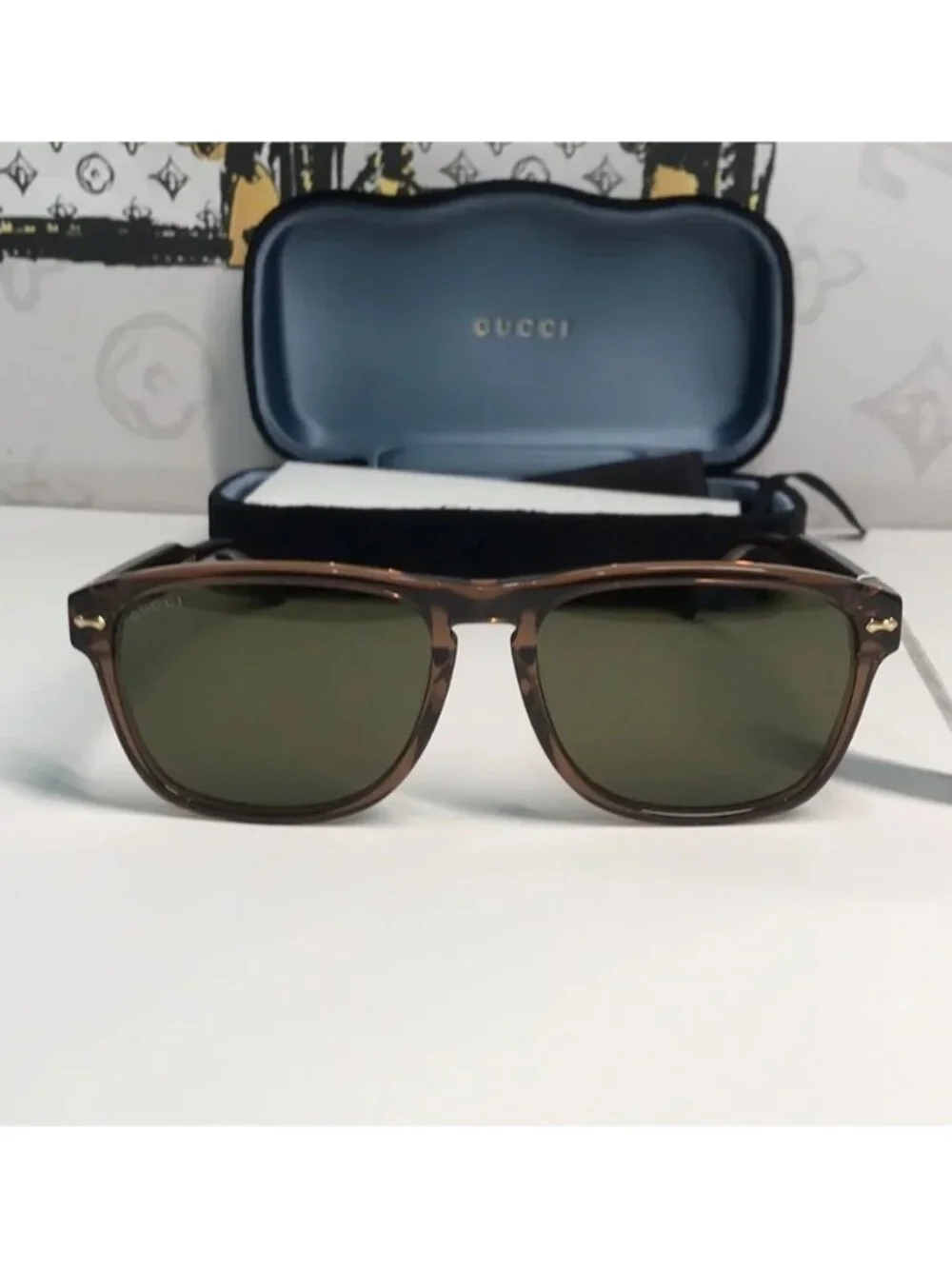 Gucci | Accessories | Brand New Gucci Gg91s 003 Sunglasses Brown Frame ...